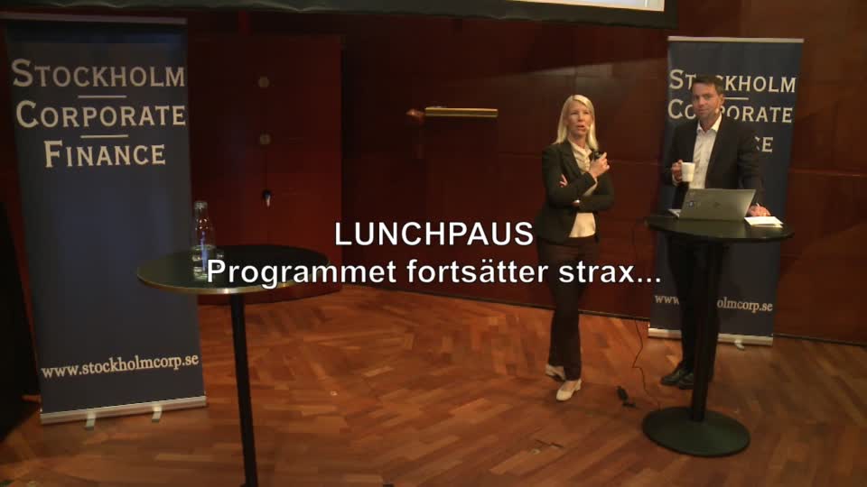 Stockholm Corporate Finance - 9e Fastighetsseminarium - Neobo Fastigheter